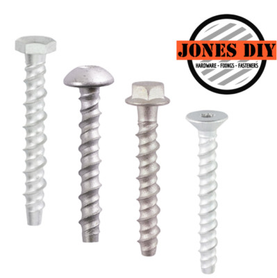 MULTI FIX THUNDER BOLT SCREWS FOR CONCRETE AND MASONRY HEX HEAD PANHEAD ...