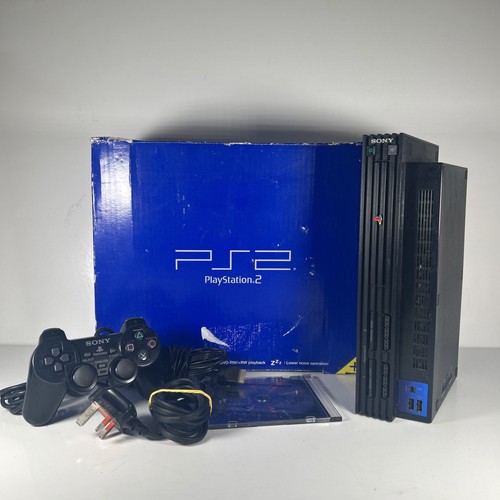 Sony PlayStation 2 PS2 Black Console Bundle SCPH-30003 - PAL - Tested ...
