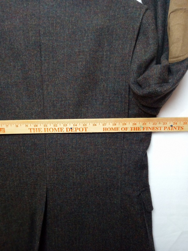 Vintage Pendleton Blazer Mens Large Brown Wool Tweed Elbow Patch Jacket ...
