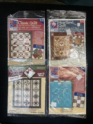 Joann Fabrics Quilt Block of the Month **Patterns Only* Qty 4 ~ NEW | eBay