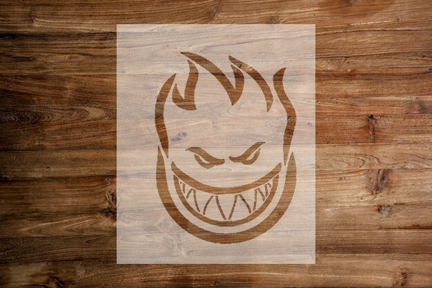 Spitfire Logo Stencil