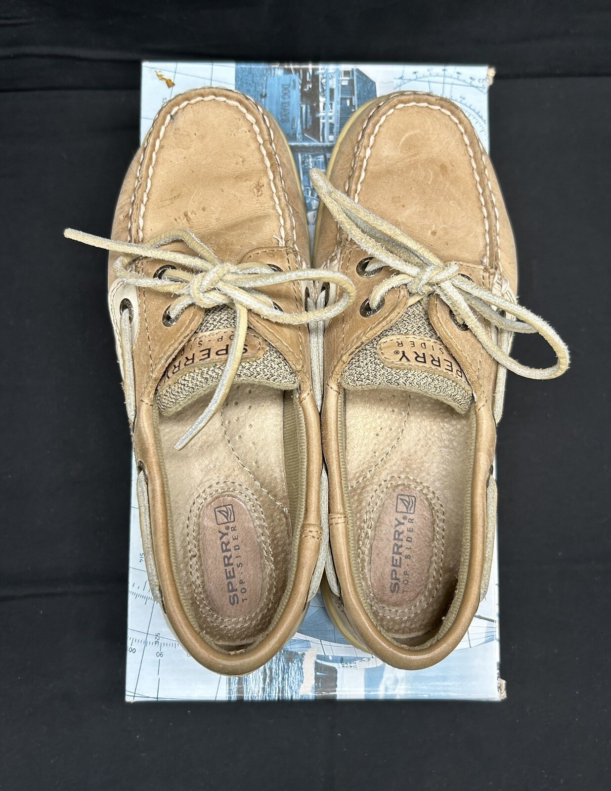 Womens Sperry Topsider Bluefish 2 Eye Line/Oat Boat S… - Gem