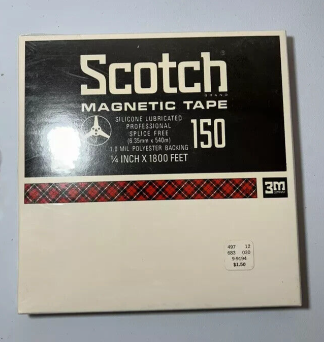 SCOTCH 3M 150 Blank Reel to Magnetic 1/4" Recording Tape, Unused, READ ...