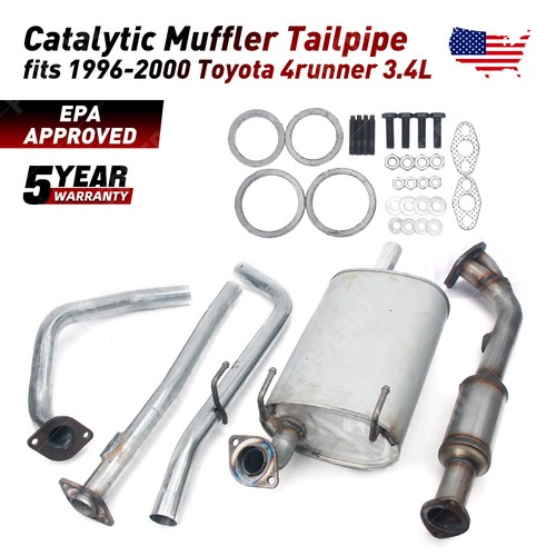 Catalytic Muffler Tailpipe Exhaust System kit fits 1996-2000 Toyota ...