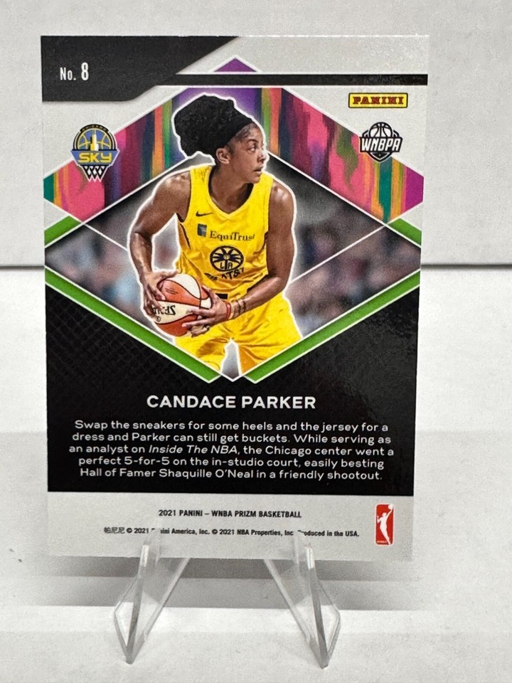 2021 Panini Prizm WNBA Fearless Basketball Card #8 Candace Parker ...