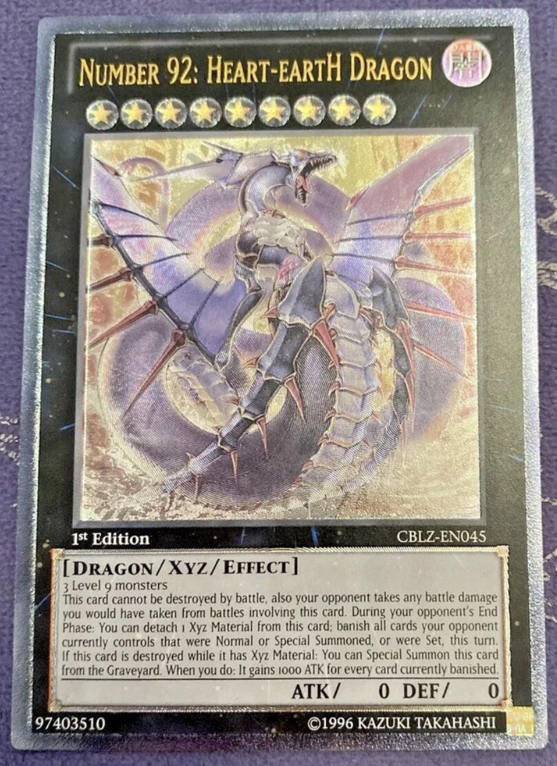 Number C92 Heart Earth Dragon