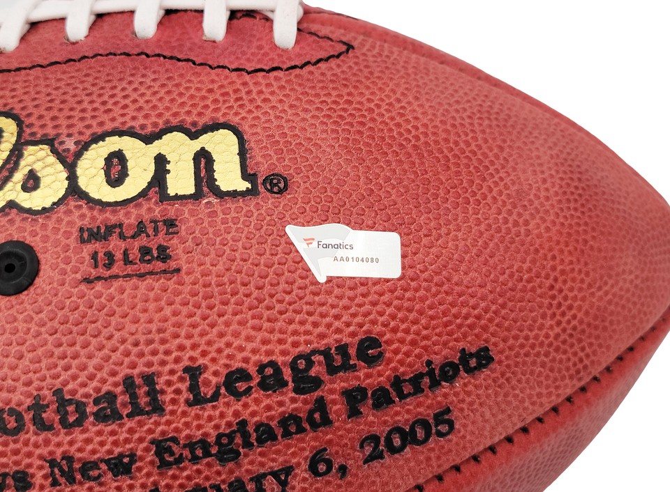 Tom Brady Autographed NFL Leather SB XXXIX Logo Football Fanatics ...