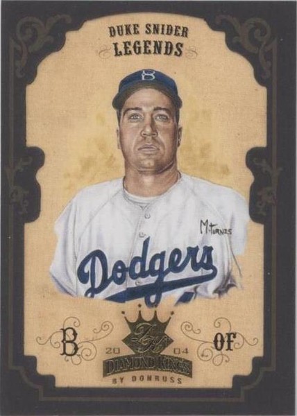 2004 Donruss Diamond Kings - Legends Gold Framed #171 Duke Snider /25 ...
