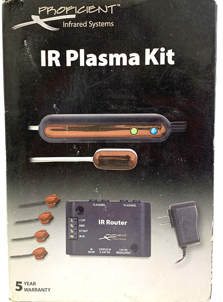 Proficient Audio IR PLASMa Kit Receiver 4 Flashers 1 IR ROUTER & 1 IR ...