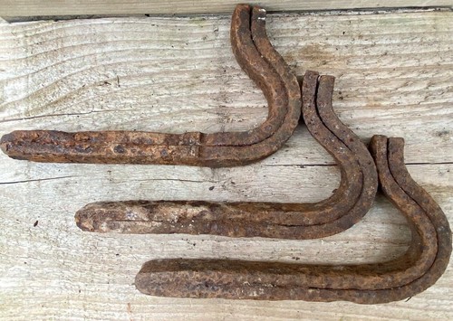 3 Old Rail Railway Elastic Spike Spikes Hook Hooks Nail Nails Train ...