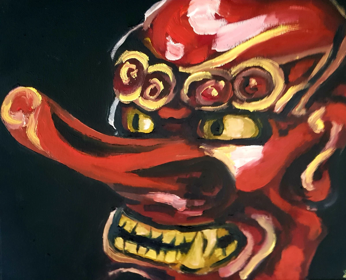 Demon Oil Painting