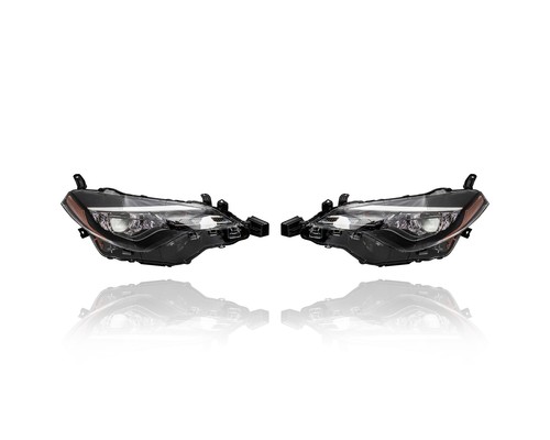 Headlight For TO2503249 17-19 Toyota Corolla DRL Pair Bi-LED W/LED-DRL ...