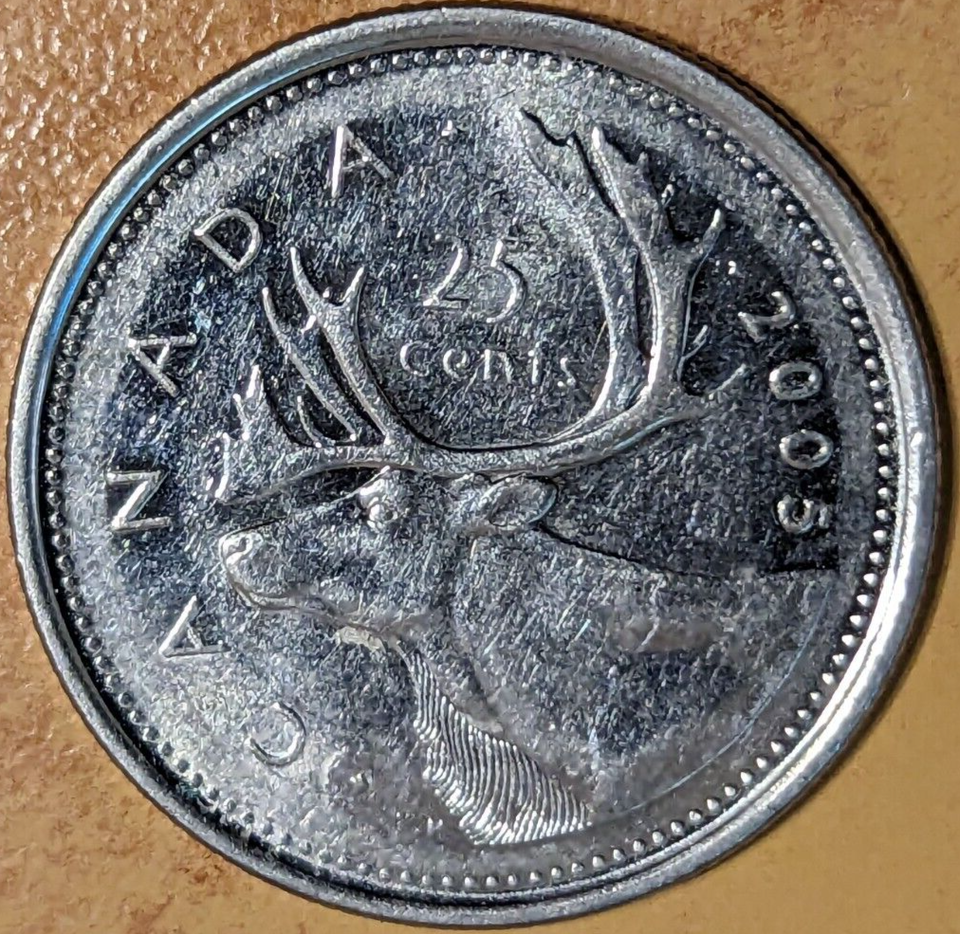 ***Rare***Canada 2005 25 Cents-Canadian Quarter-10+Years Old***Doubling ...