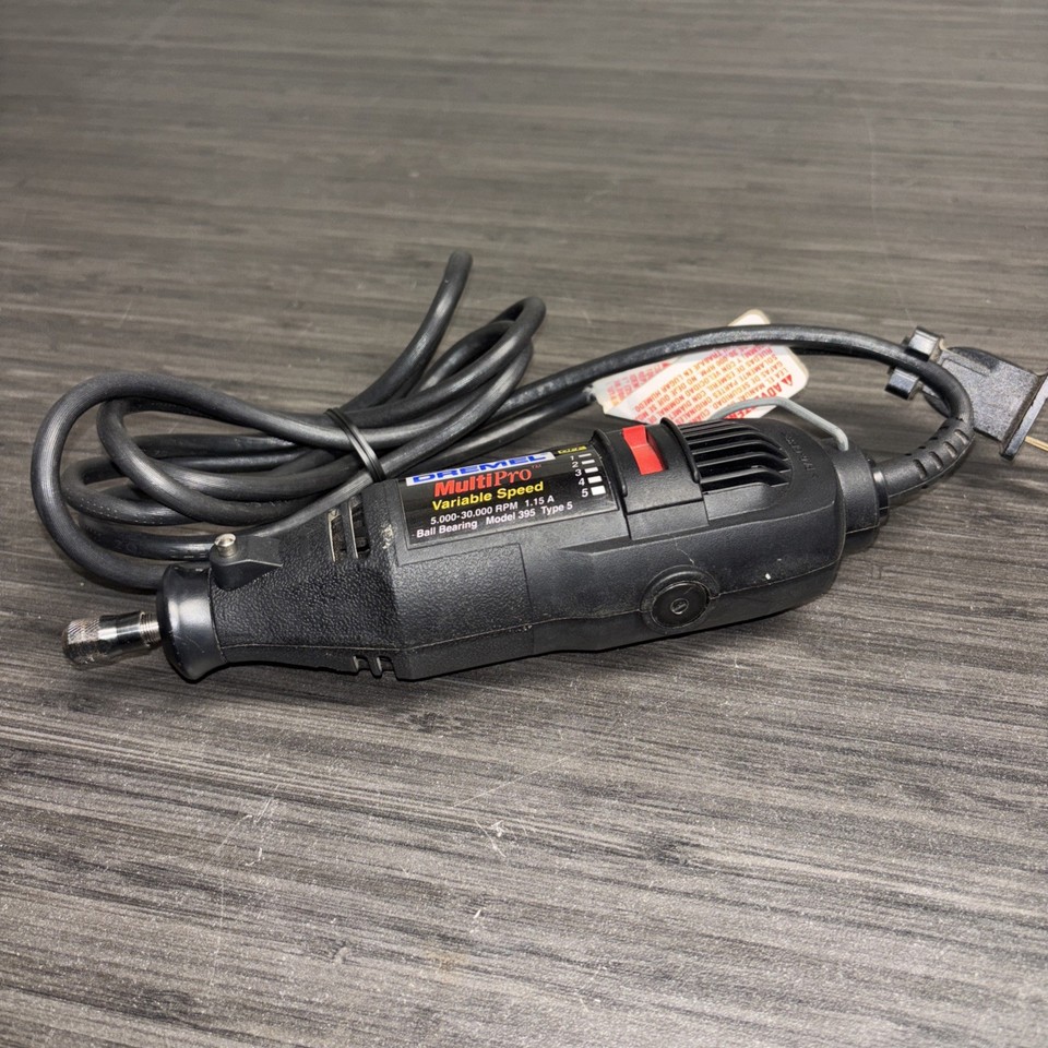 Dremel Multipro Variable Speed Moto Tool Model 395 Type 5 Corded Black ...