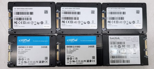 Lot Of 6 SSD 2.5" SATA 240GB Different brands check the description | eBay