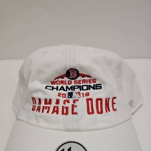 Boston Red Sox Damage Done 2018 World Series Champions Adjustable ...