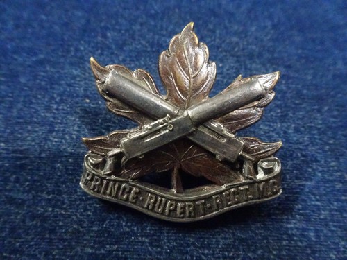 Rare Orig WW2 Cap Badge "Prince Rupert Regiment - Machine Gun" Birks | eBay