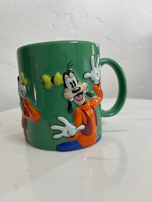 Disney Store Goofy 3D Graphic Coffee Cup Green 16oz Ceramic Mug. 1234 ...