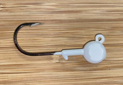 10 Flounder Fluke Round Jig Heads COLOR CHOICE 3/4oz-3oz BIG EYE ...