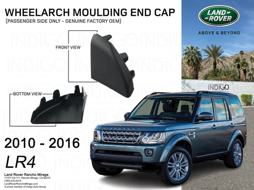 2010-16 LAND ROVER LR4 GENUINE FRONT WHEELARCH MOULDING END CAP RH LR4 ...