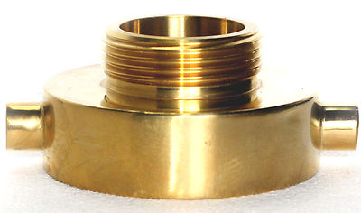 2-1/2" x 1-1/2" NST -NH REDUCER FIRE HOSE or HYDRANT ADAPTER POLISHED ...