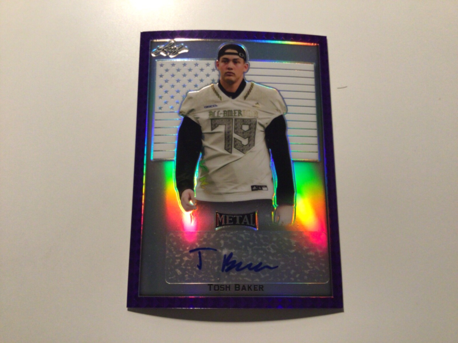 2020 Leaf Army All-American Tosh Baker auto /12 Notre Dame | eBay