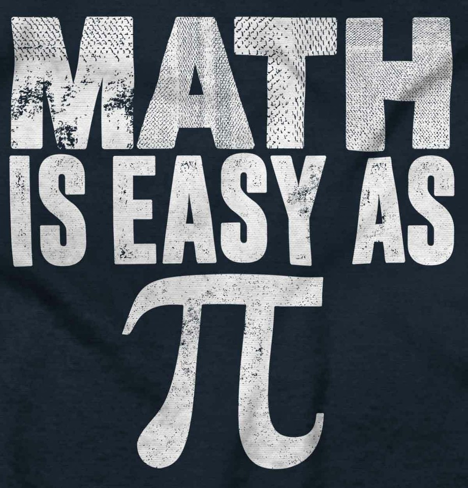 Funny Sarcastic Nerd Math Is Easy As Pie Newborn Baby Boy Girl Infant ...