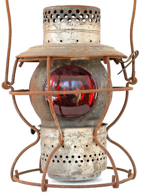HANDLEN MOPAC RED LENES GLOBE Railroad Lantern | eBay