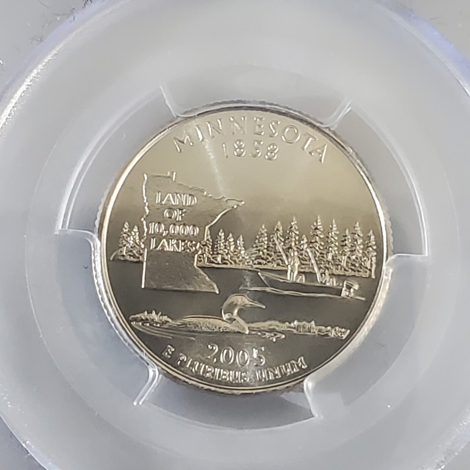 2005 P Minnesota Quarter PCGS SP-68 Extra Tree DDR-033 Satin Finish ...