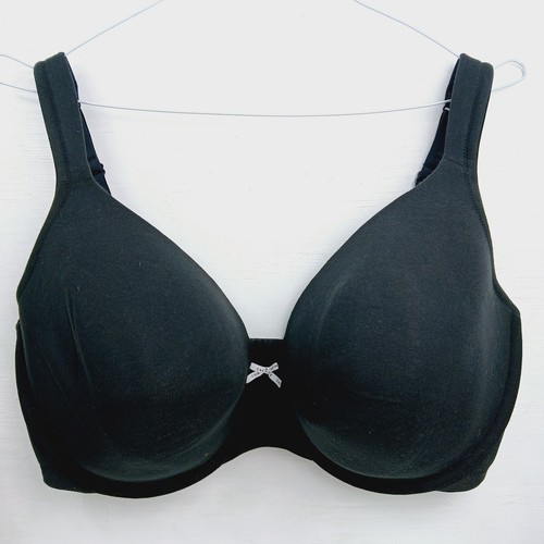 Lane Bryant Cacique Cotton Lightly Lined Full Coverage Underwire Black ...