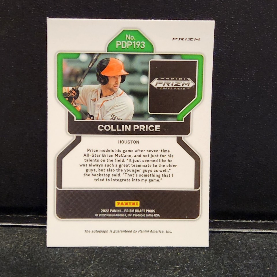 Collin Price 2022 Panini Prizm Draft Picks Silver Prizm | eBay