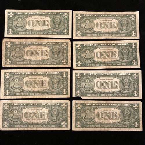 One RARE 1963 B Circulated $1 Dollar Bill Federal Reserve BARR NOTE ...