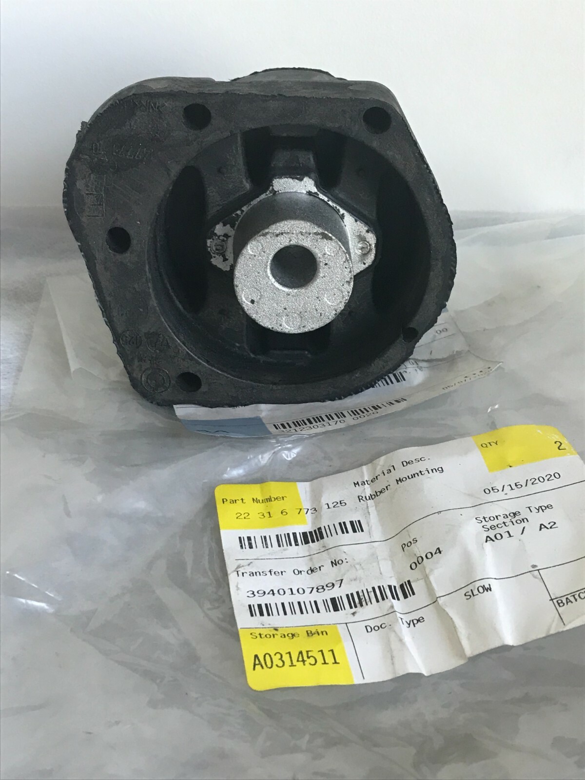 BMW transfer case transmission mount E46 E60 E83 E84 E90 PN 22 31 6 773 ...