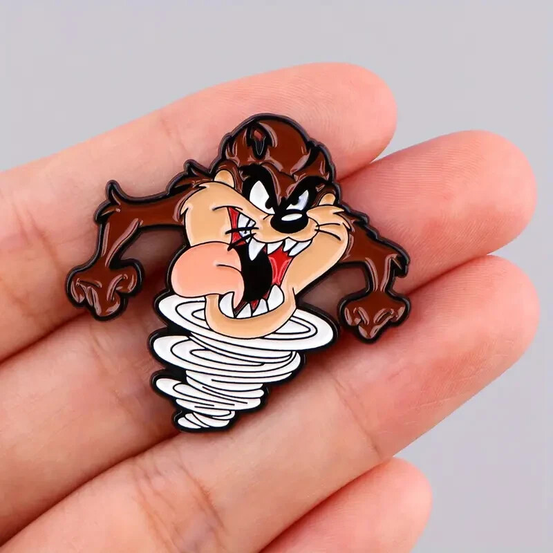 TASMANIAN DEVIL "TAZ" PIN Retro Cartoon Looney Tunes Toons Gift Enamel ...
