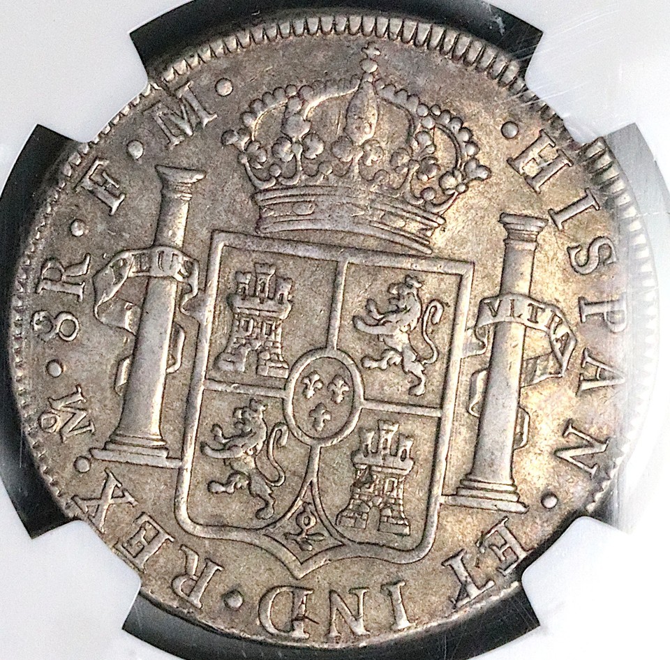 1775 NGC XF 40 Mexico 8 Reales Charles III Spain Colonial Silver Coin ...