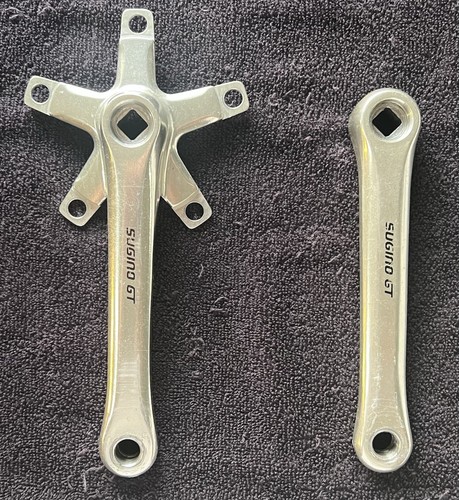 Sugino GT Crank Set NOS 170 mm Old School BMX Vintage 110 BCD HUTCH GT ...