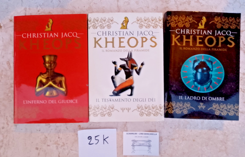 kheops Il romanzo della Piramide Christian Jacq 1999 trilogia completa ...