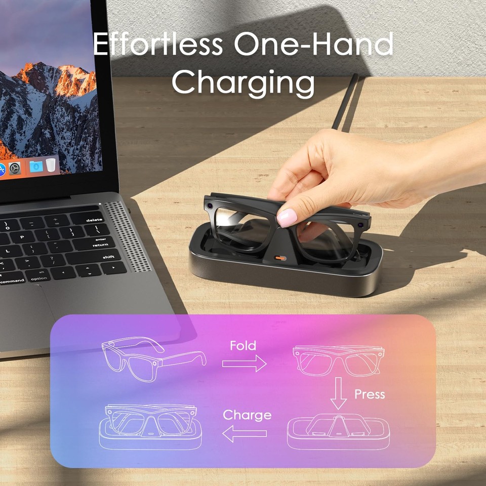 Charging Station for Meta Ray-Ban Glasses - Wayfarer, Skyler, Headliner ...
