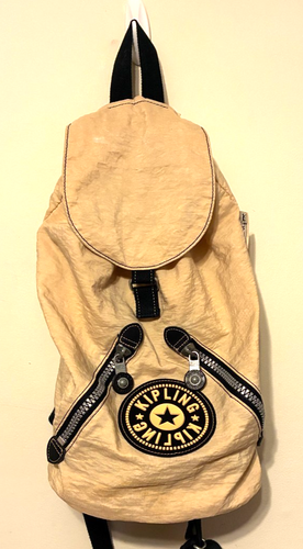 Kipling Backpack FUNDAMENTAL Medium Drawstring Nylon Rucksack Vintage ...
