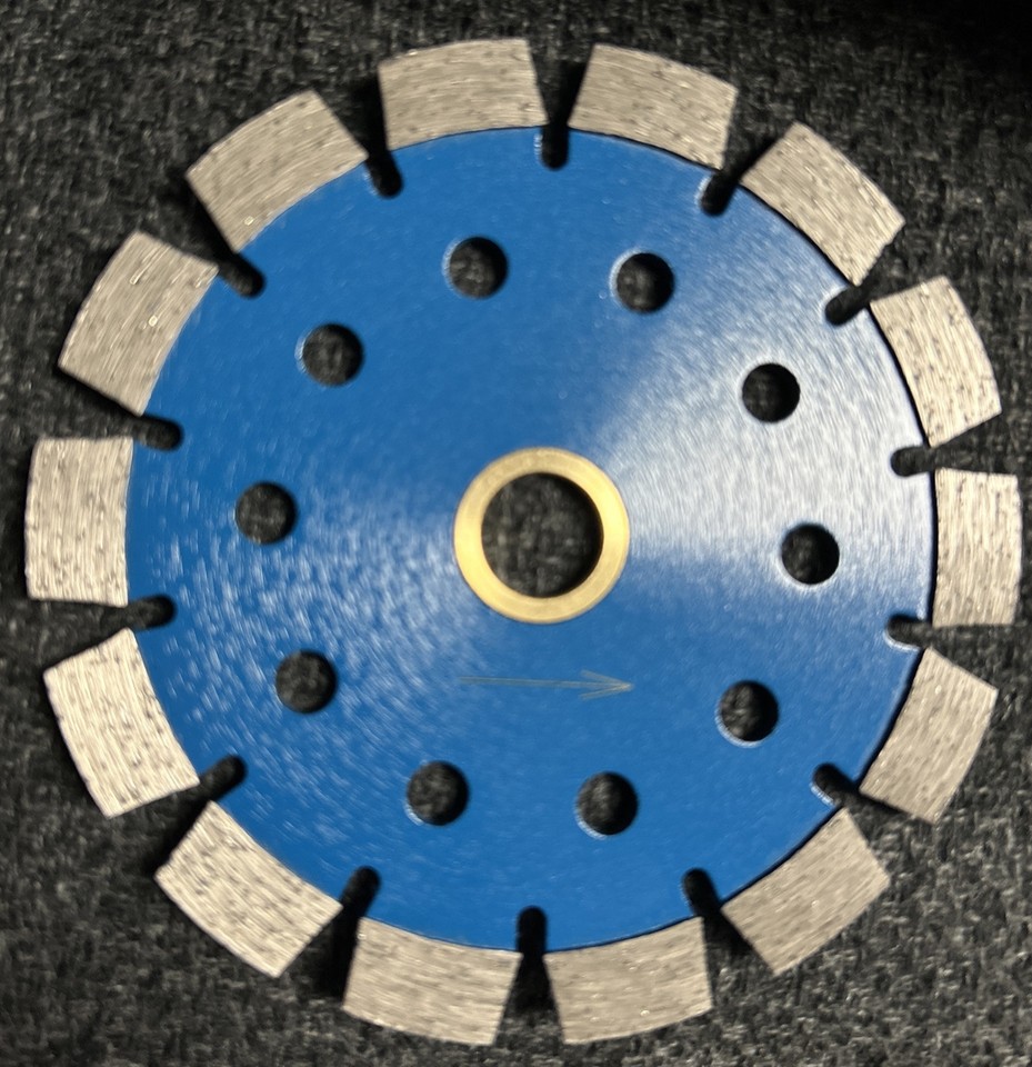 5" Tuck Point Blue Boulette Diamond Blade 1/4" Concrete Brick Block ...