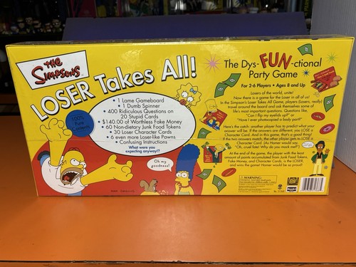 The SIMPSONS - ROSE ART “LOSER TAKES ALL” SEALED BOARD GAME = Brand New ...