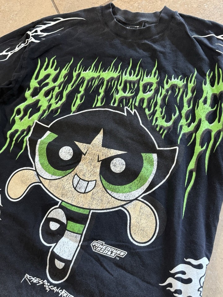 Civil Regime X Powerpuff Girls Buttercup Shirt Men’s Large Oversized | eBay