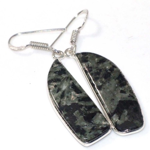 925 Silver Plated Imperial Jasper Ethnic Earrings Jewelry Size 2.1" AU u383 | eBay.de