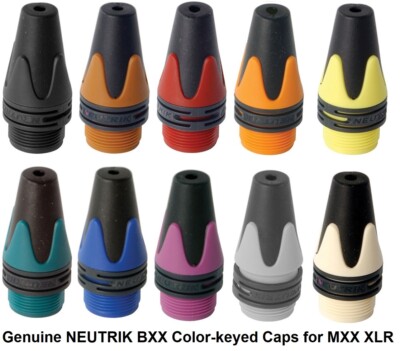 5 Pack NEUTRIK BXX Color-Keyed Caps for XX Series XLR IN STOCK & Ready ...