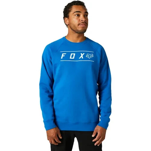 FOX RACING Pinnacle Pullover Fleece Crew Jumper Royal Blue FO286531592X ...