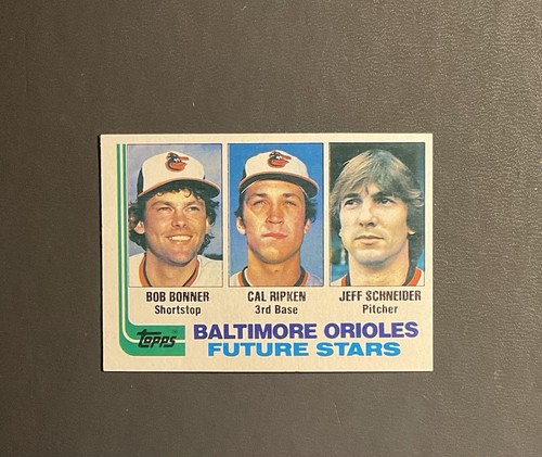 1982 Topps - Future Stars #21 Cal Ripken, Jeff Schneider, Bobby Bonner ...