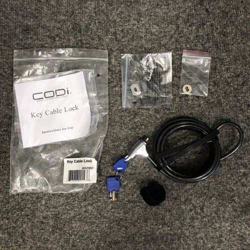 New CODi A02001 Laptop Computer Key Cable Lock | eBay