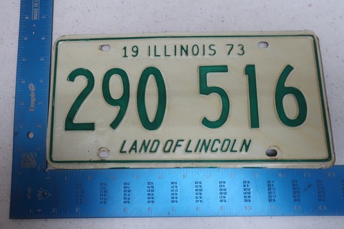 Illinois License Plate Tag IL 1973 73 290 516 | eBay