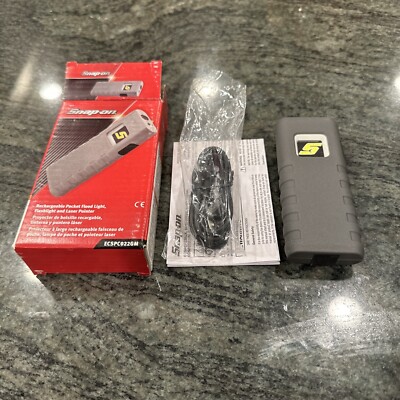 Snap On ecspc022gm Rechargeable Pocket Flood Light flashlight & laser ...