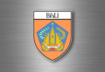 Autocollant sticker voiture moto blason ville drapeau bali indonesie | eBay
